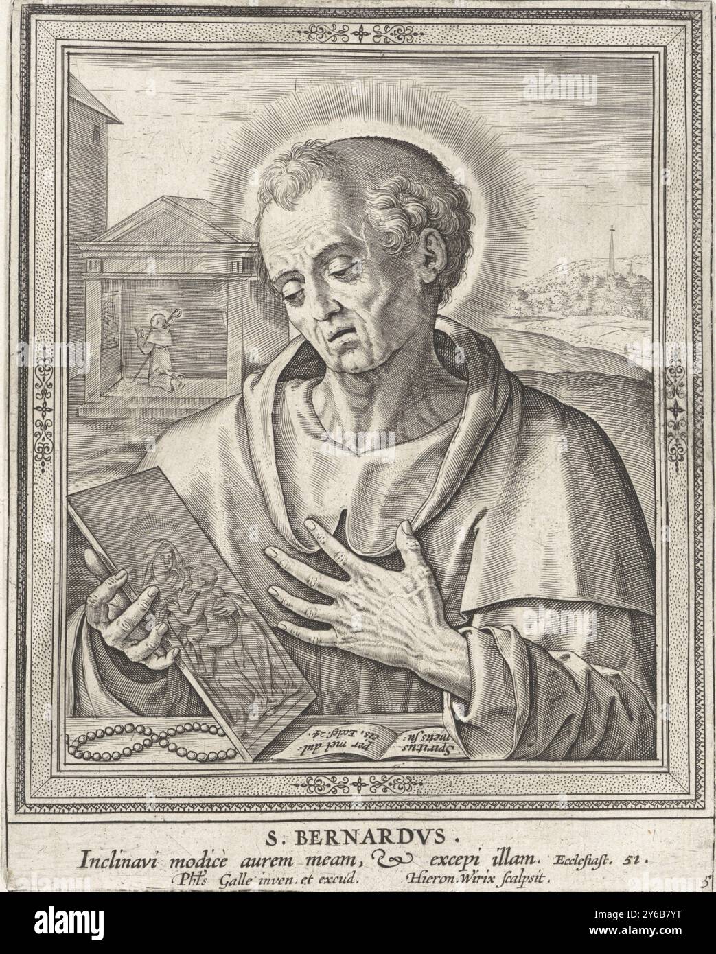 St. Bernard of Clairvaux, S. Bernardvs (title on object), Male founders ...