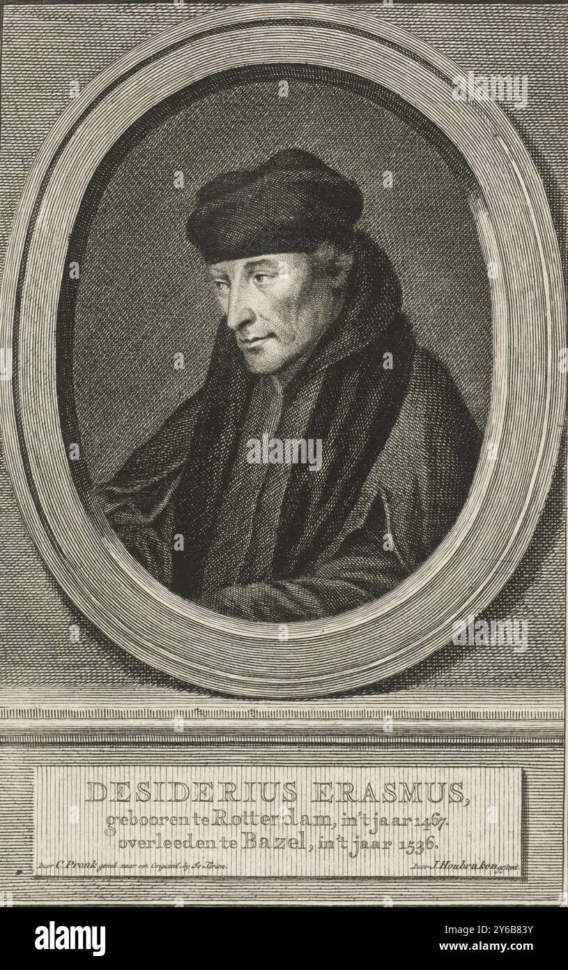 Portrait of Desiderius Erasmus, Desiderius Erasmus (title on object ...
