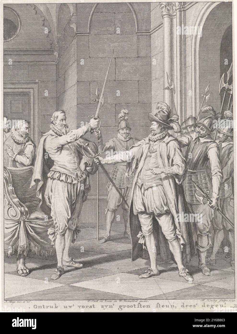 Egmond gives his sword to Alva, 1567, (...) Deprive your prince of his ...