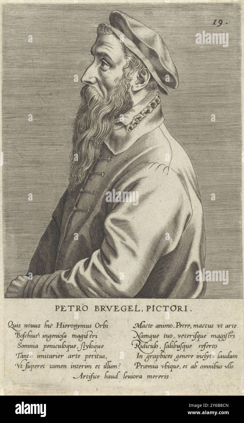 Portrait of the painter Pieter Brueghel (I), Portraits of painters ...