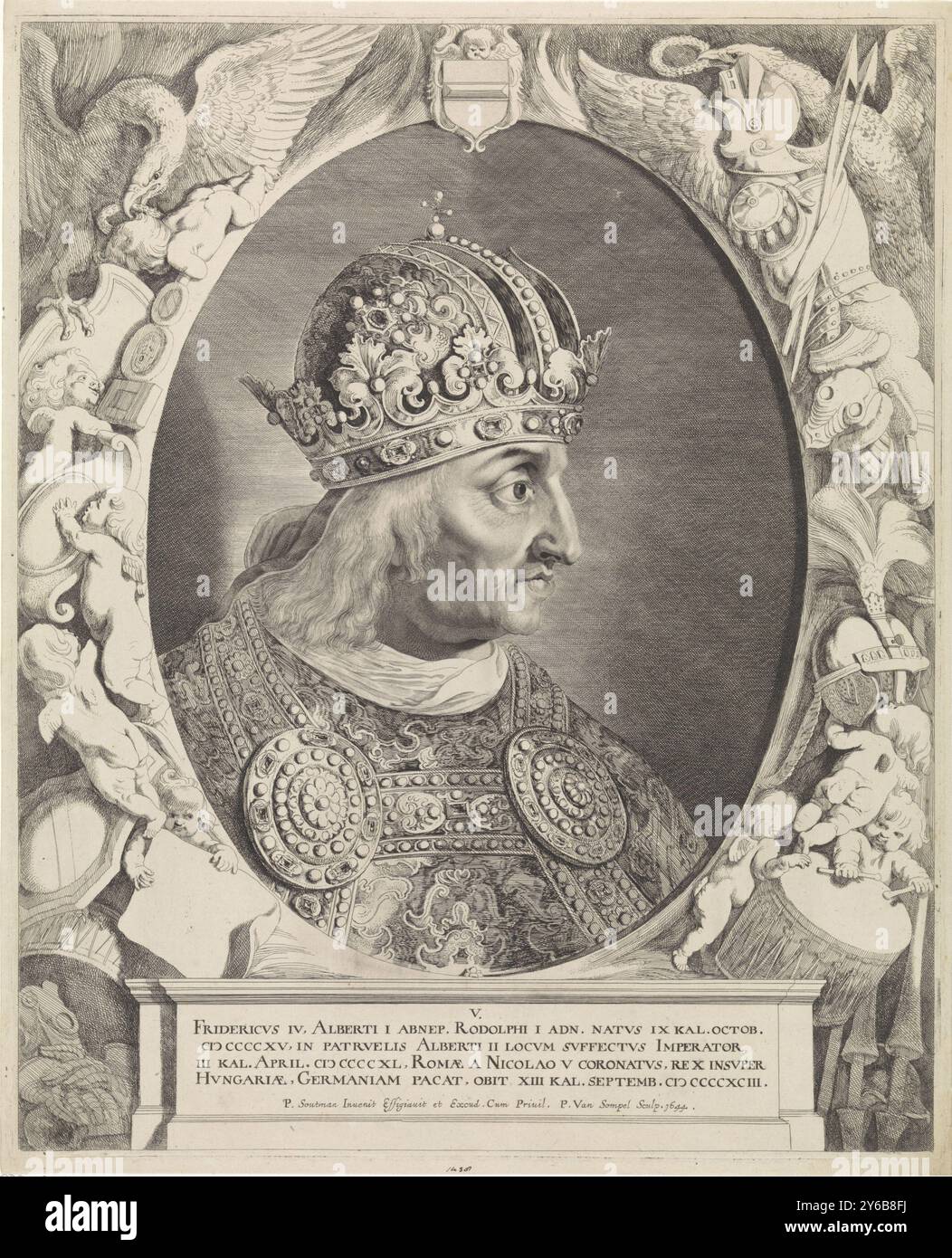 Portrait of Frederick III of Habsburg (German Emperor), as King ...