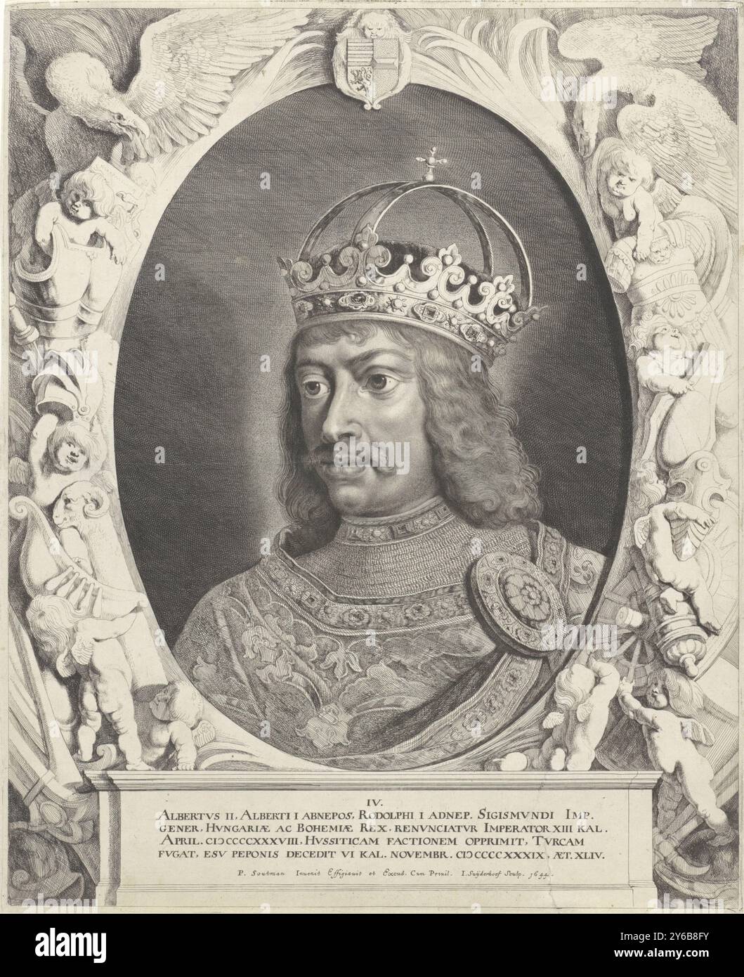 Portrait of Albrecht II of Habsburg, Roman German Emperor, Effigies ...