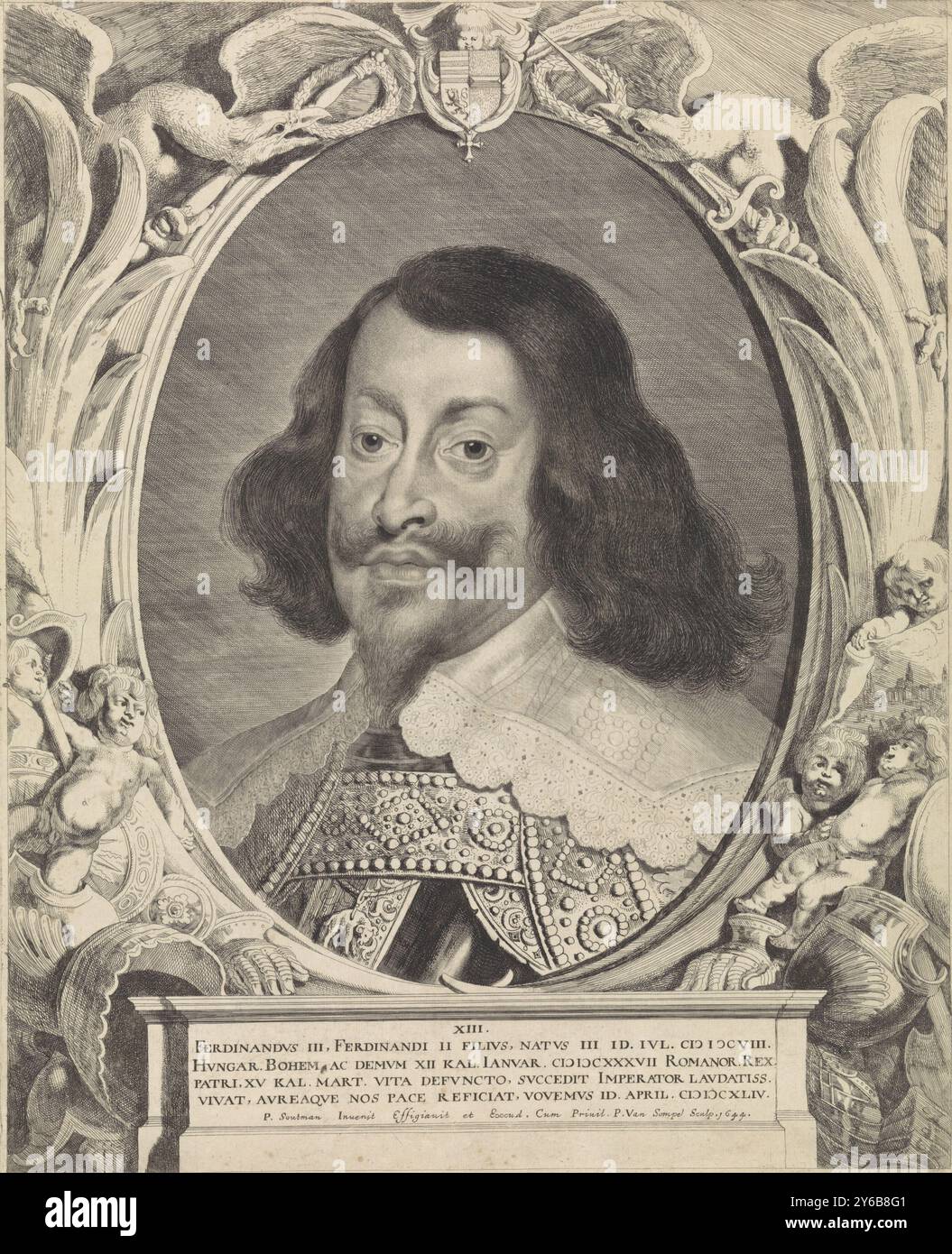 Portrait of Ferdinand III (German Emperor), Effigies Imperatorum domus ...