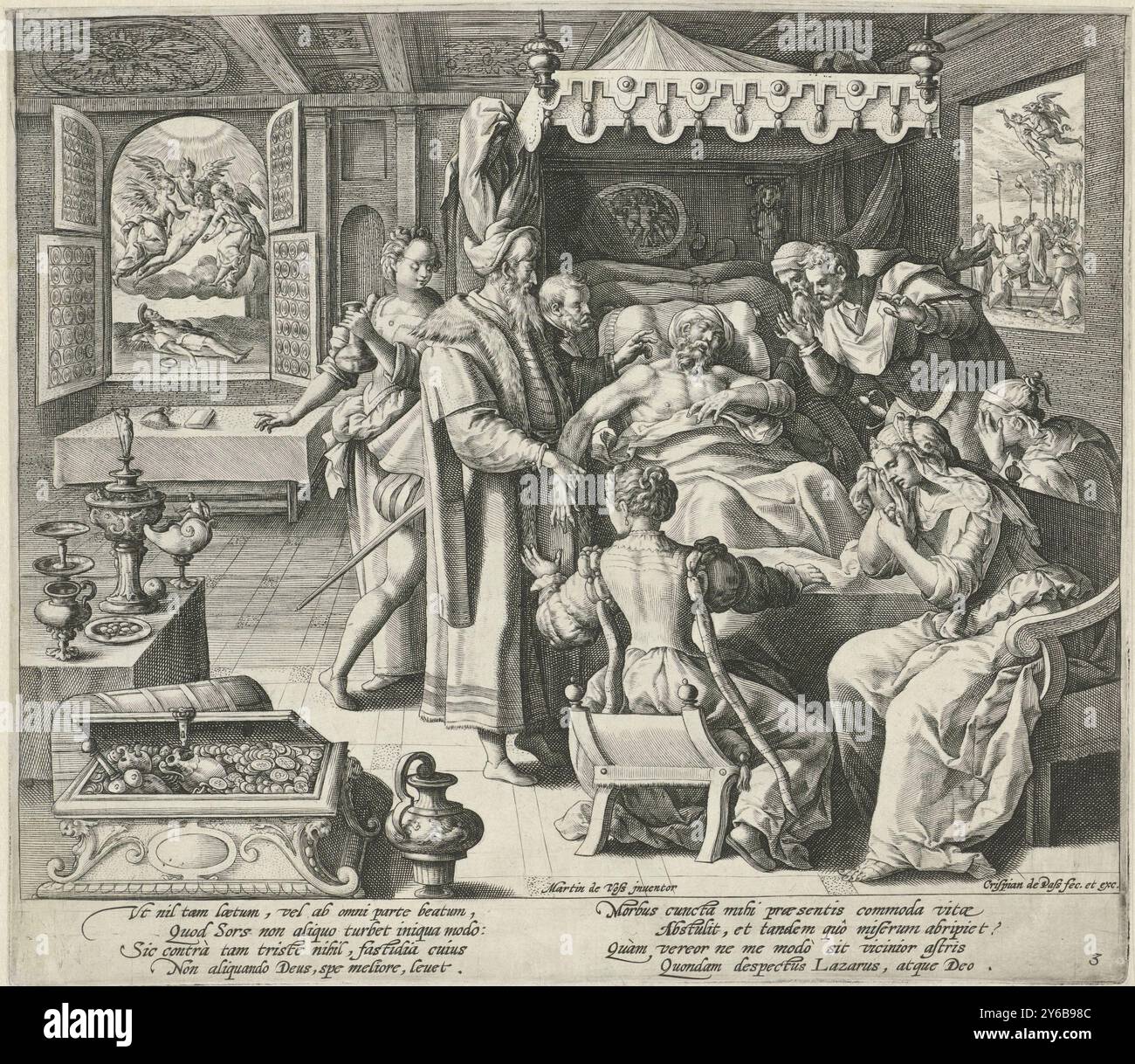 The Death of the Rich Man, Parable of the Rich Man and Poor Lazarus ...