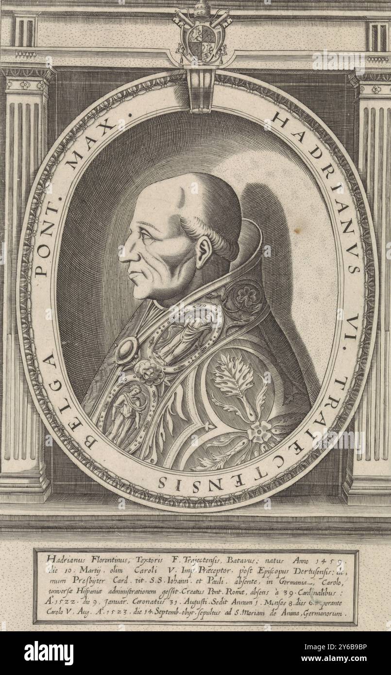 Portrait of Pope Adrian VI, Portrait of Pope Adrian VI dressed in the ...