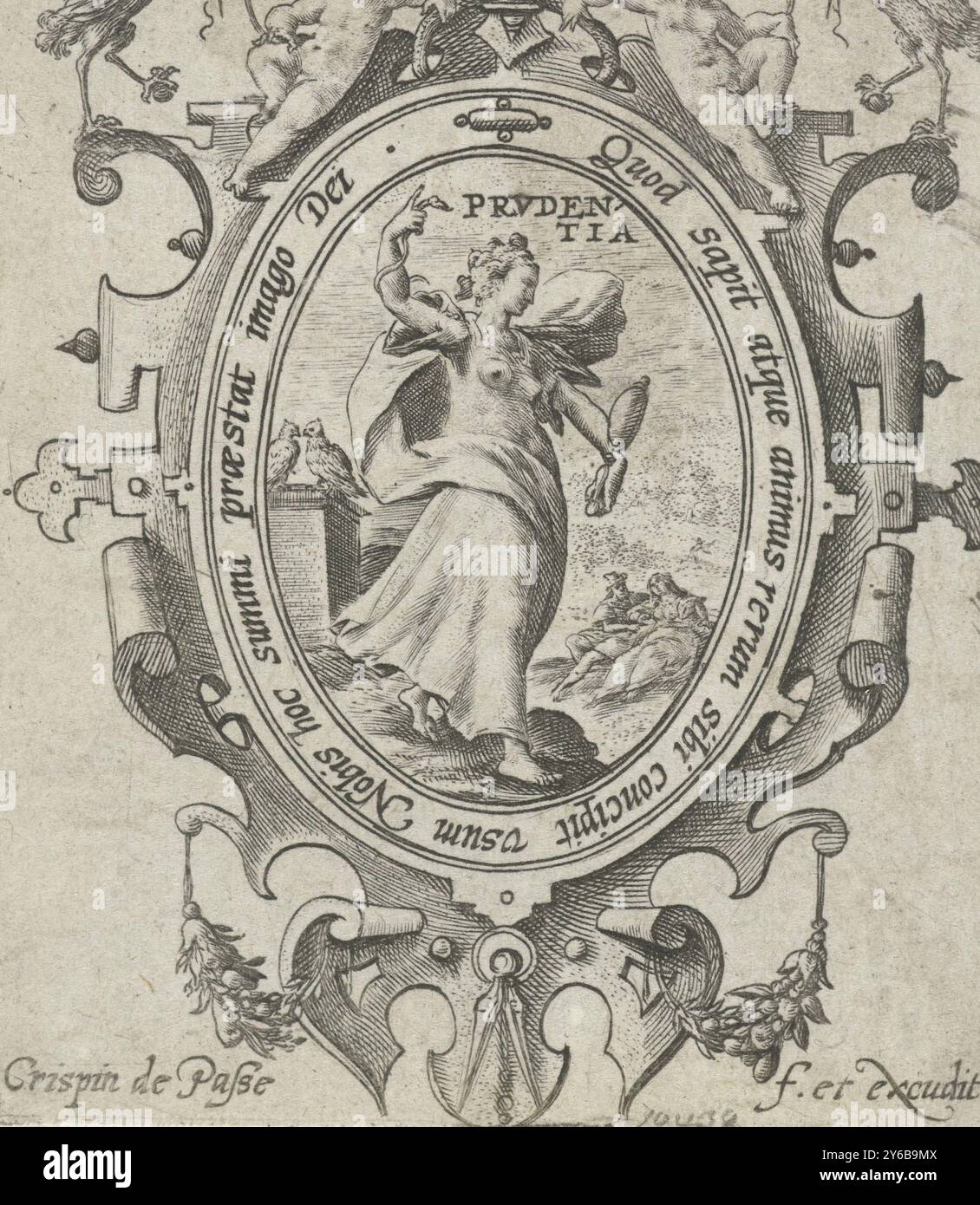 Prudence, Prvdentia (title on object), The seven virtues (series title ...