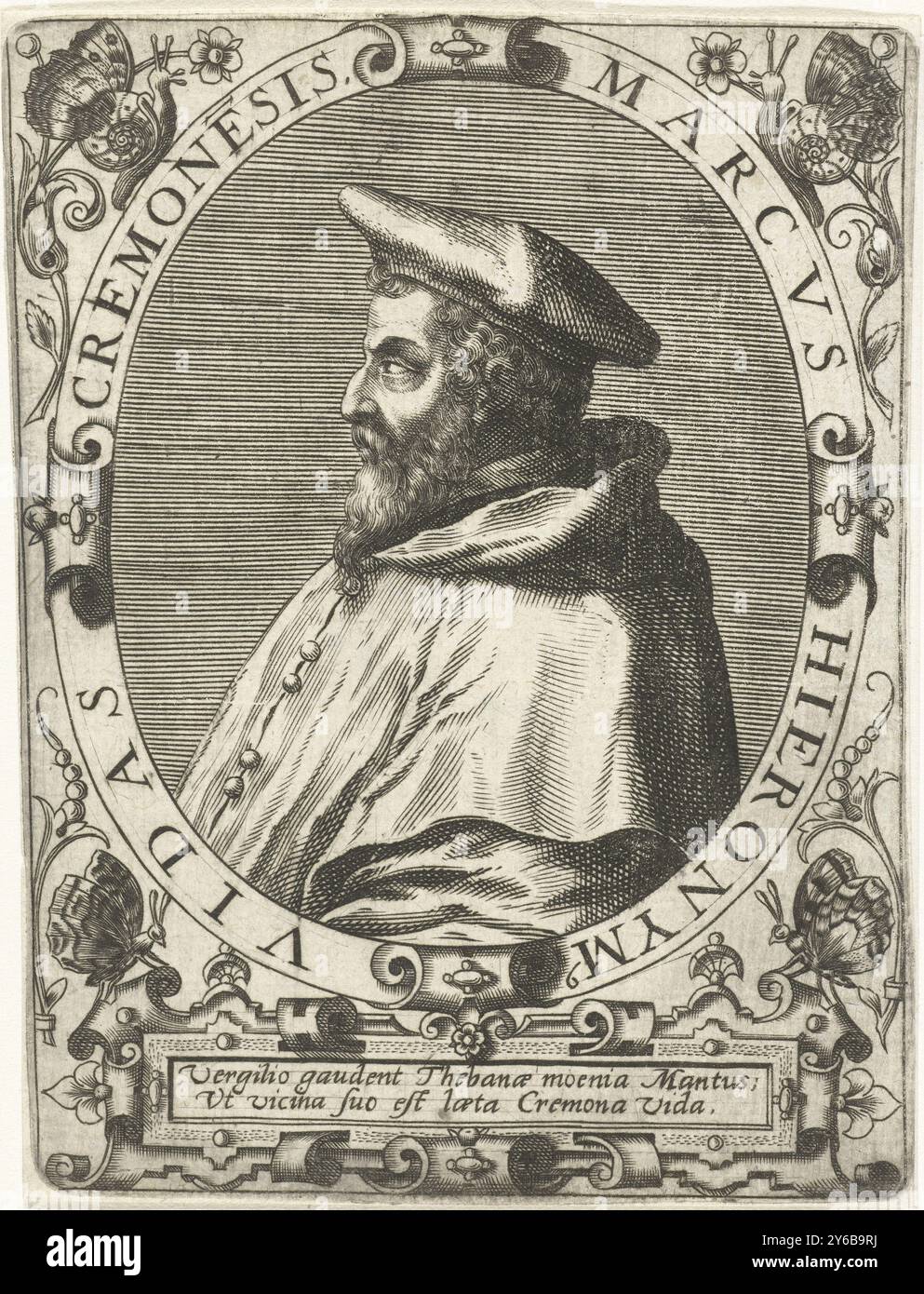 Portrait of Marco Girolamo Vida, Marcus Hieronymus Vidas (title on ...