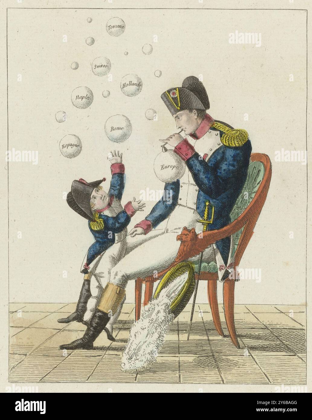 Napoleon blowing bubbles, 1813, Autant en emporte le vent (title on ...