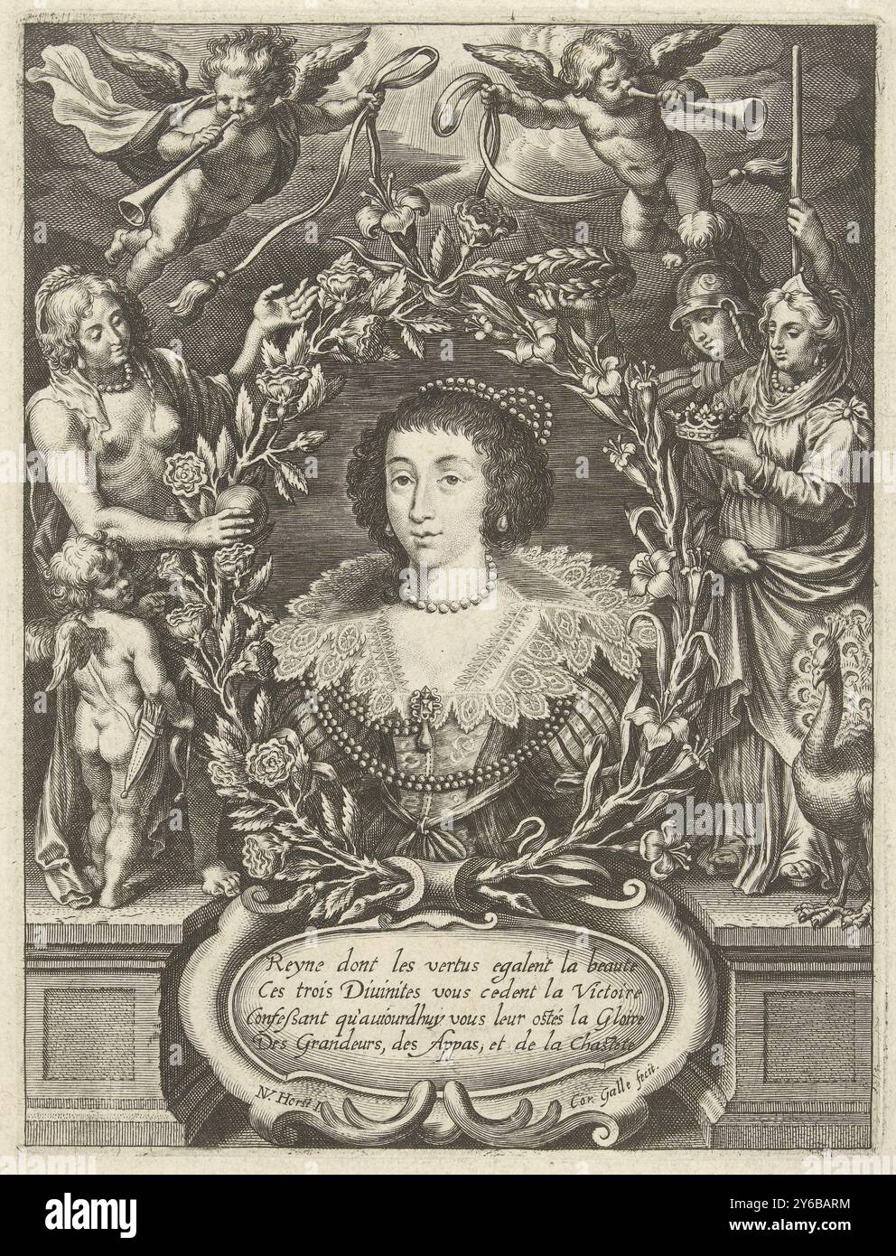 Portrait two angels blow trumpets hi-res stock photography and images ...