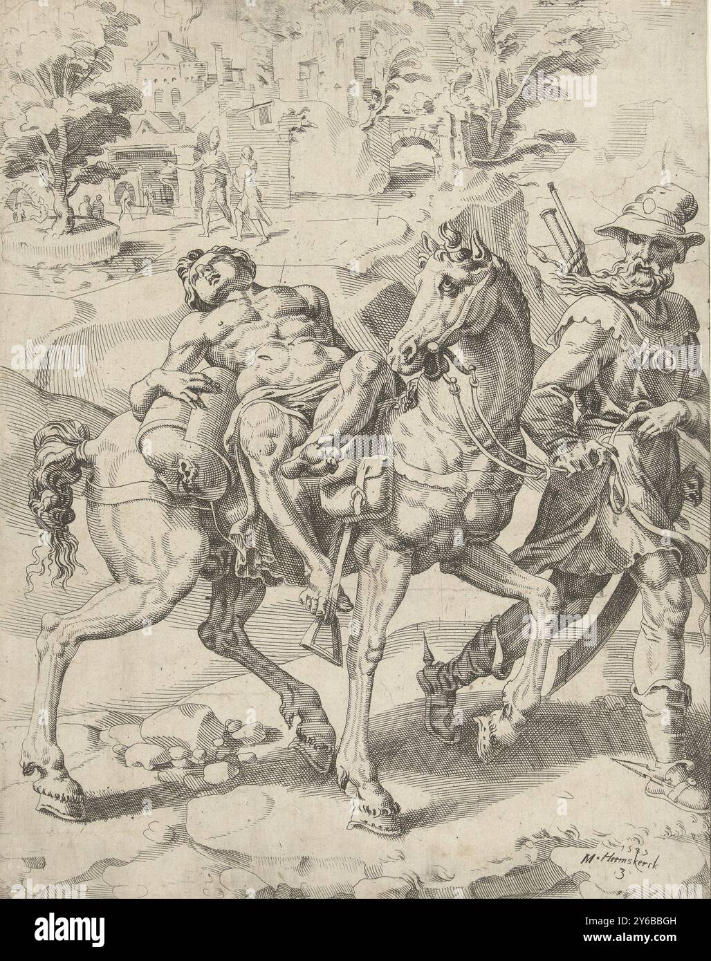Journey of the Good Samaritan and the Wounded Traveler, Parable of the ...