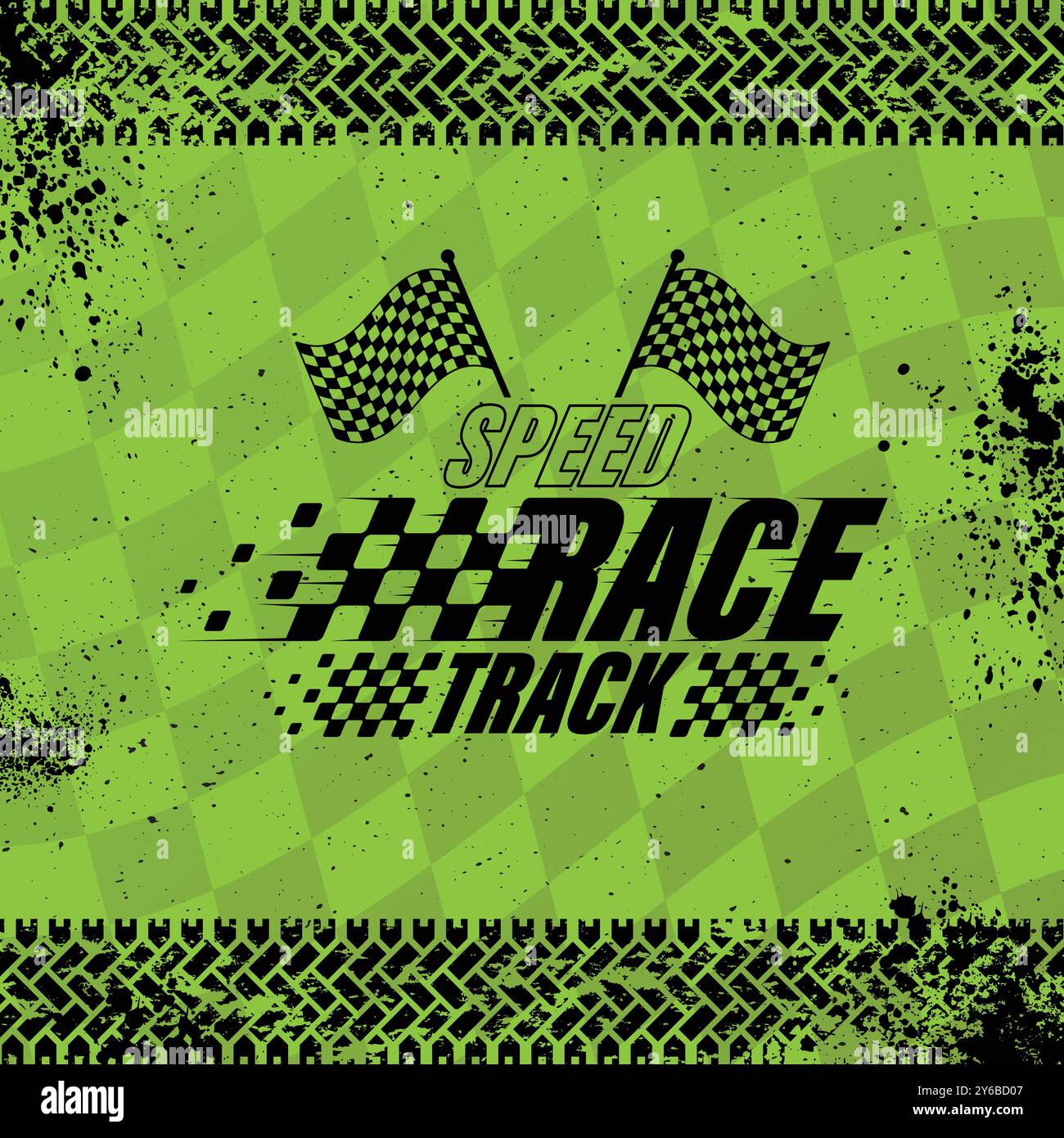 Tire track grunge green racing wallpaper Stock Vector Image & Art - Alamy