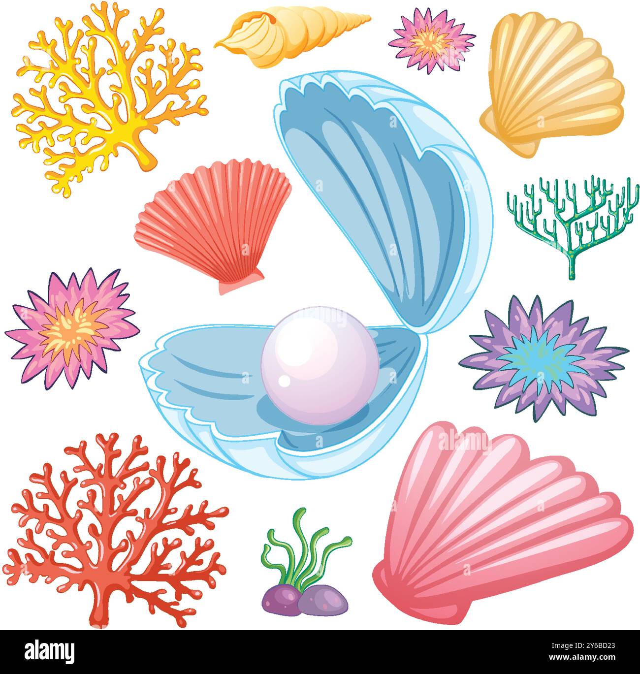 Pearl reef Stock Vector Images - Alamy