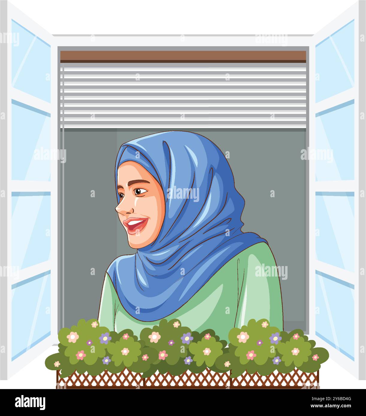 Window flower box in Cut Out Stock Images & Pictures - Alamy