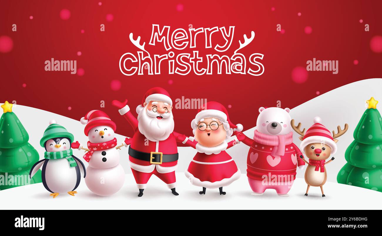 Merry christmas greeting text vector banner design. Christmas ...