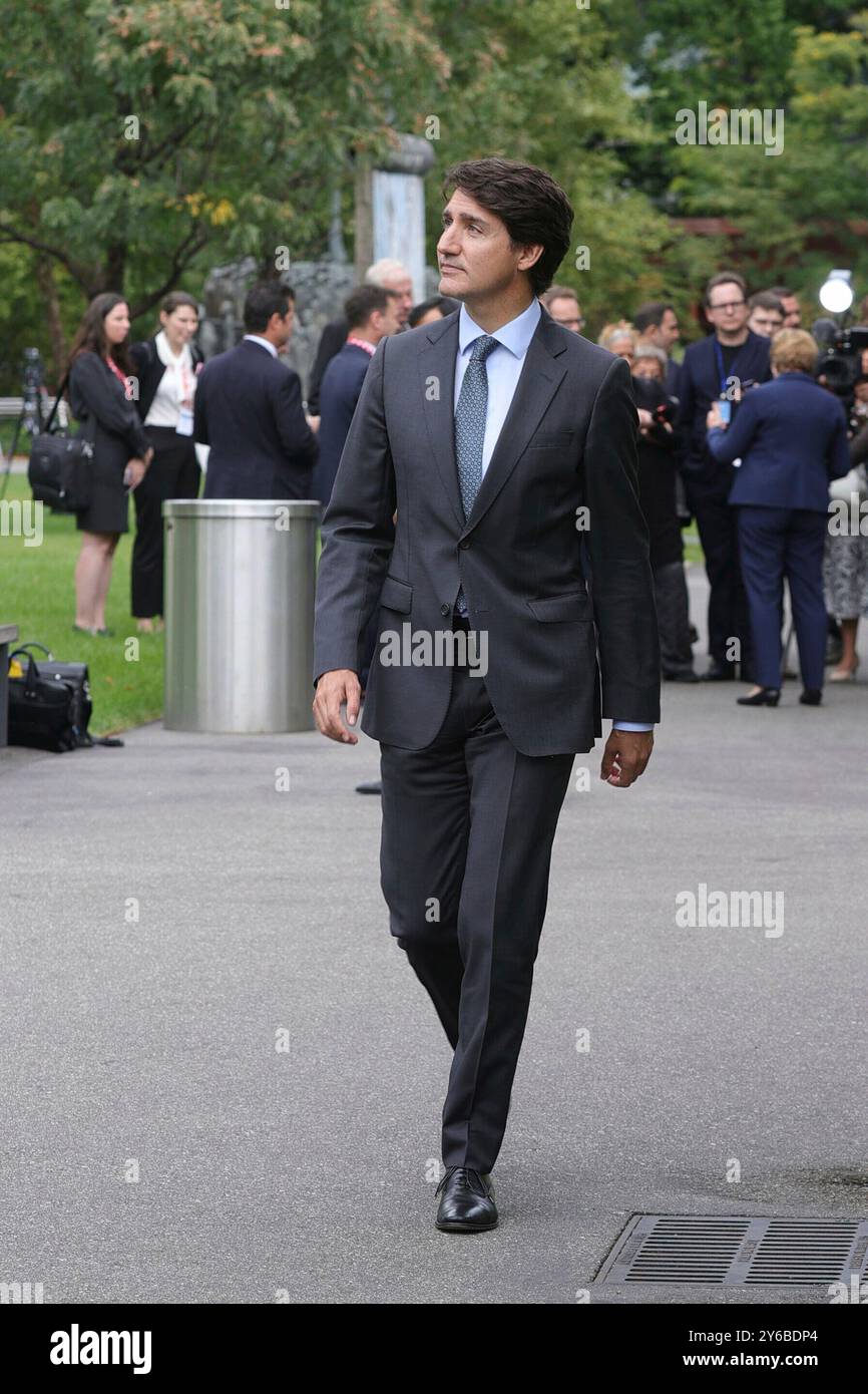 New York, NY - September 24, 2024: Canadian Prime Minister Justin ...