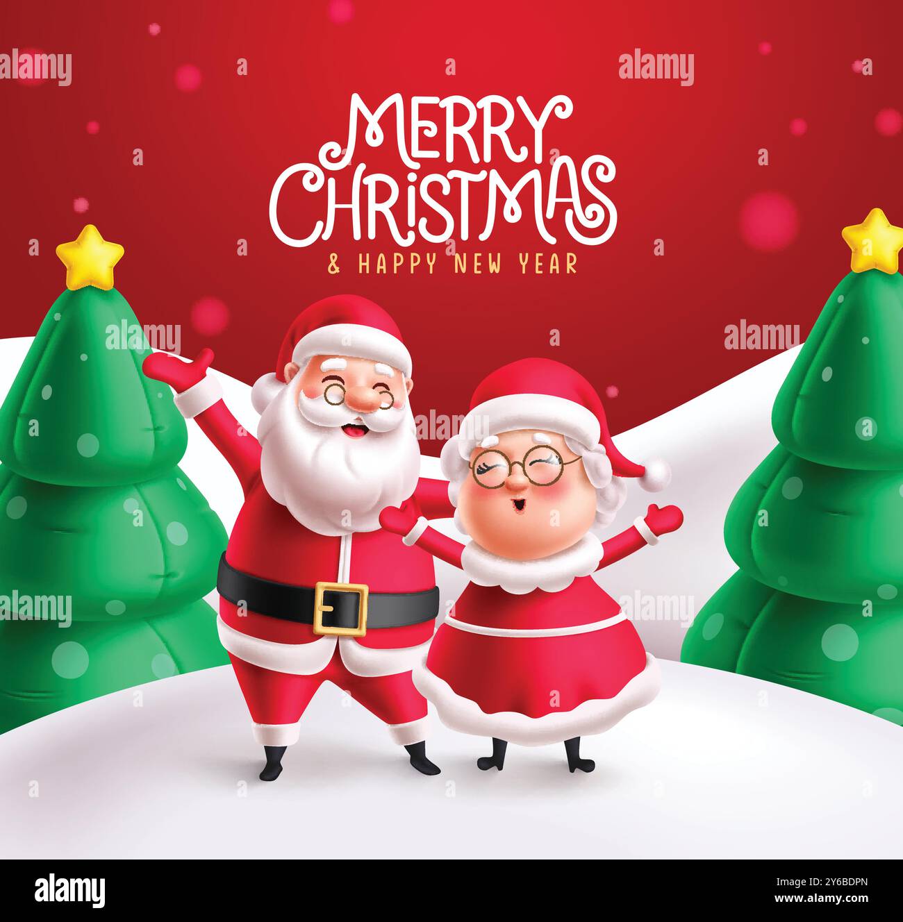 Mr and mrs santa claus Stock Vector Images - Alamy