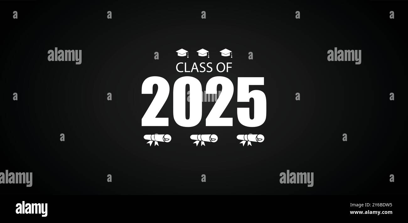 Celebrating the Bright Future of the Class of 2025 Stock Vector Image ...