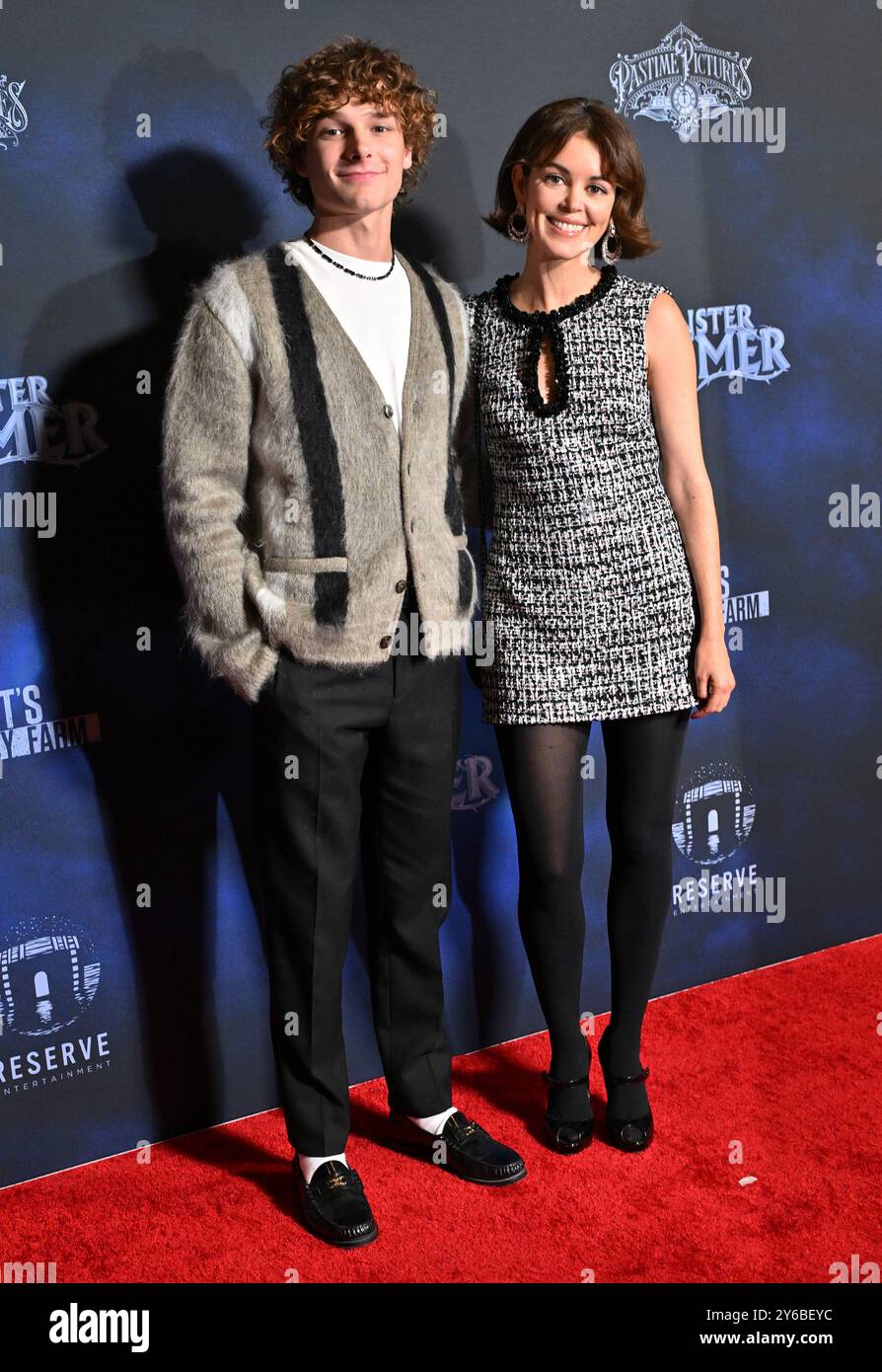Mason Thames and Nora Zehetner arriving to the ‘Monster Summer’ Special ...