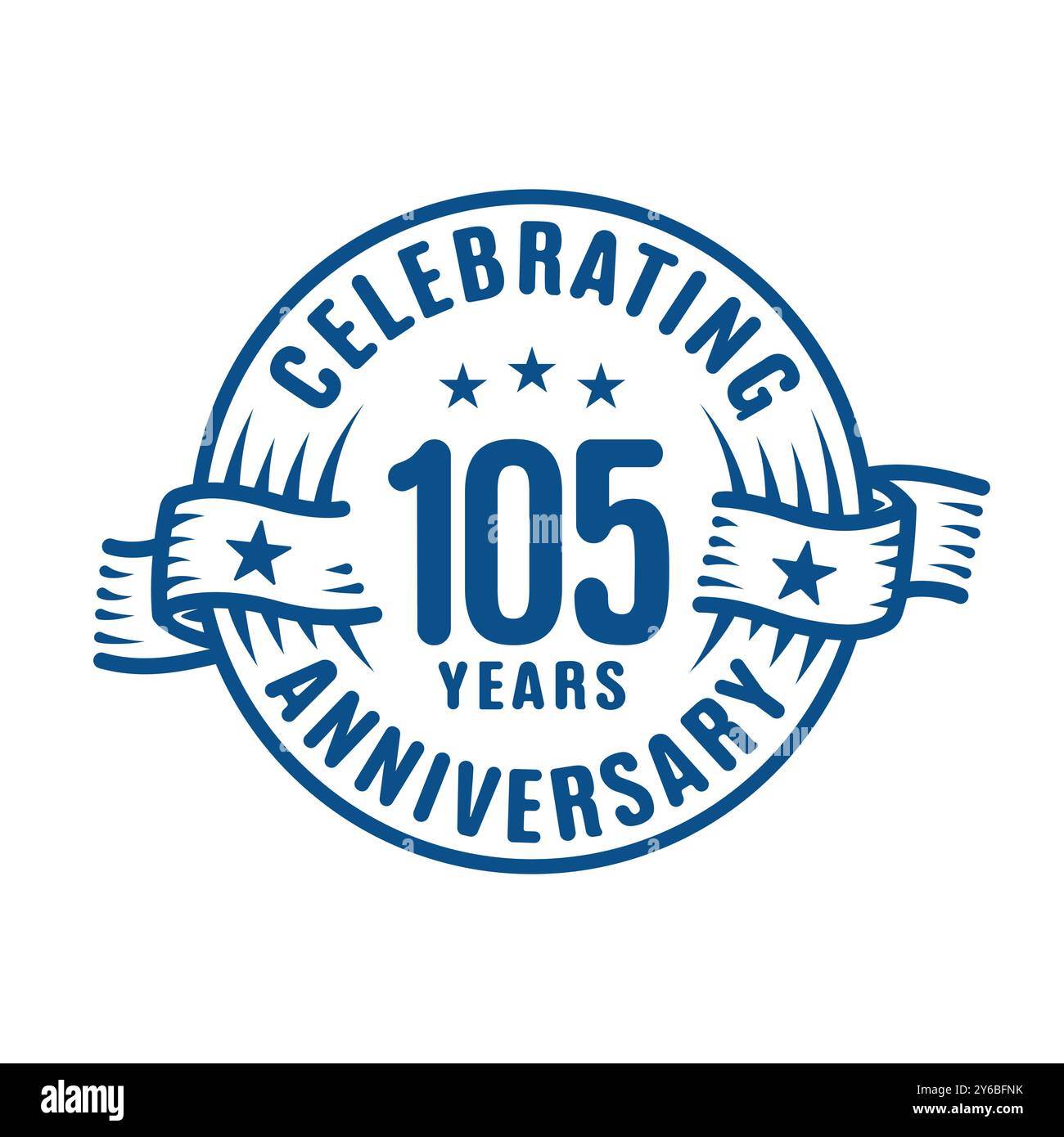 105 years logo Stock Vector Images - Alamy