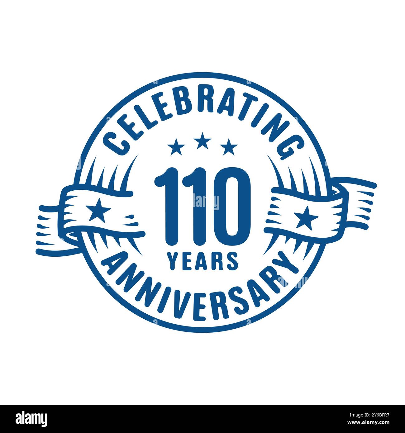 110 years logo design template. 110th anniversary vector and ...