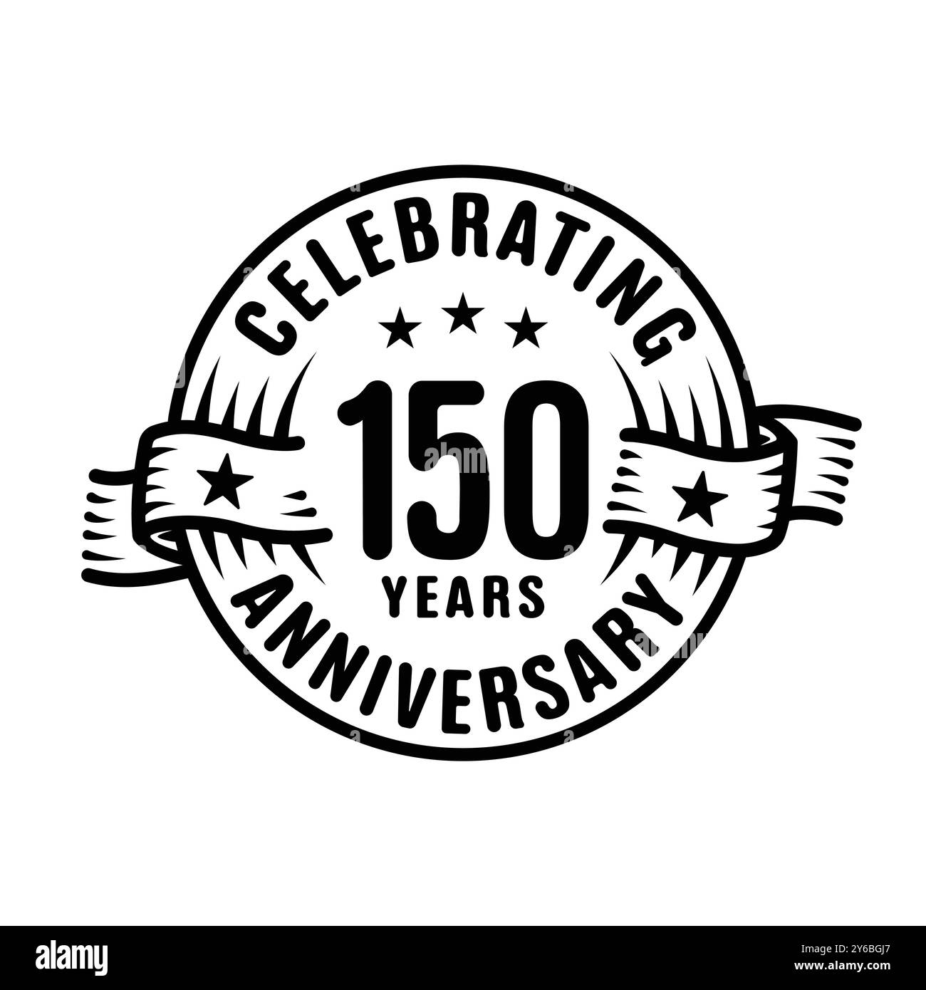150 years logo design template. 150th anniversary vector and ...