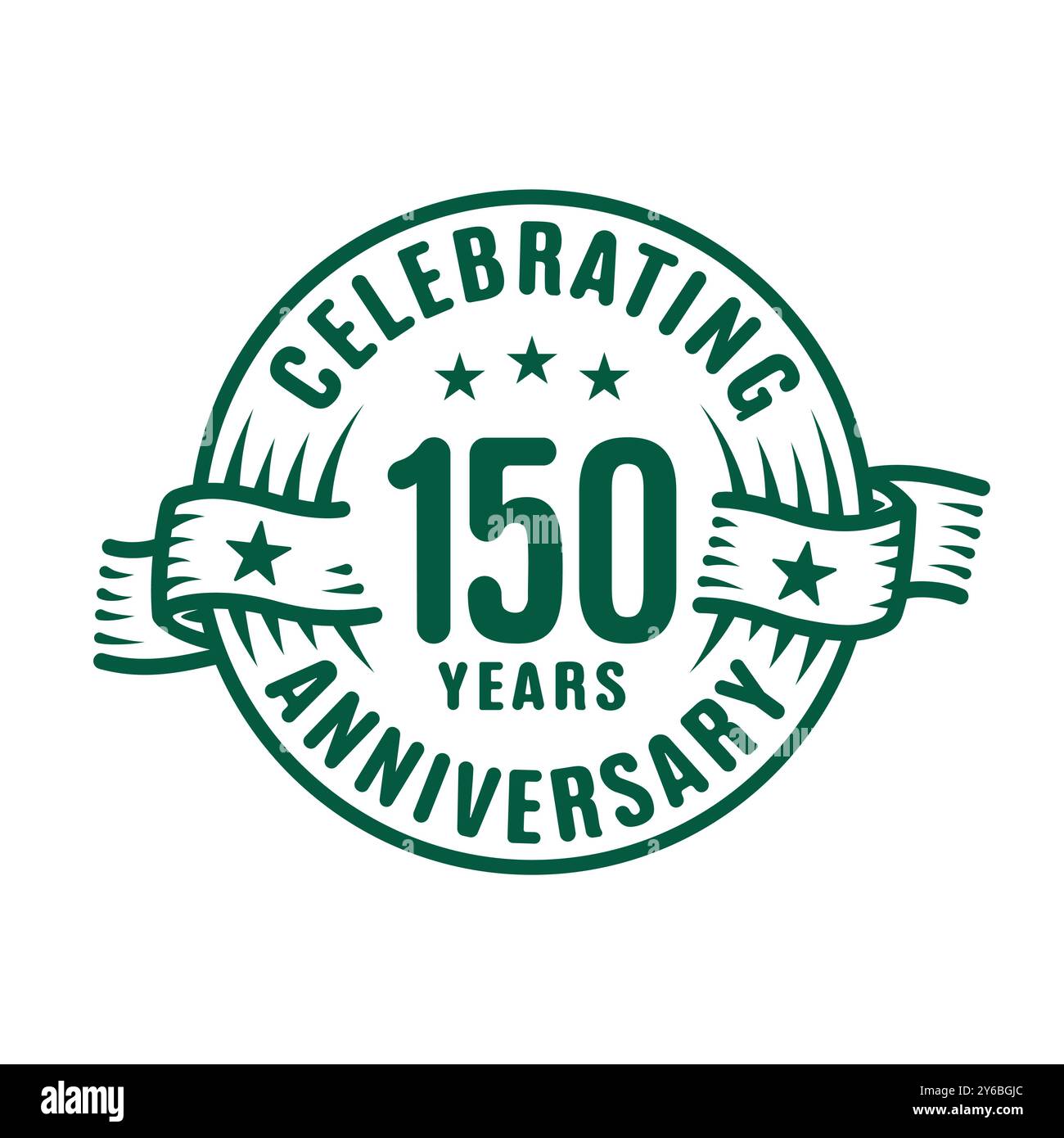 150 years logo design template. 150th anniversary vector and ...