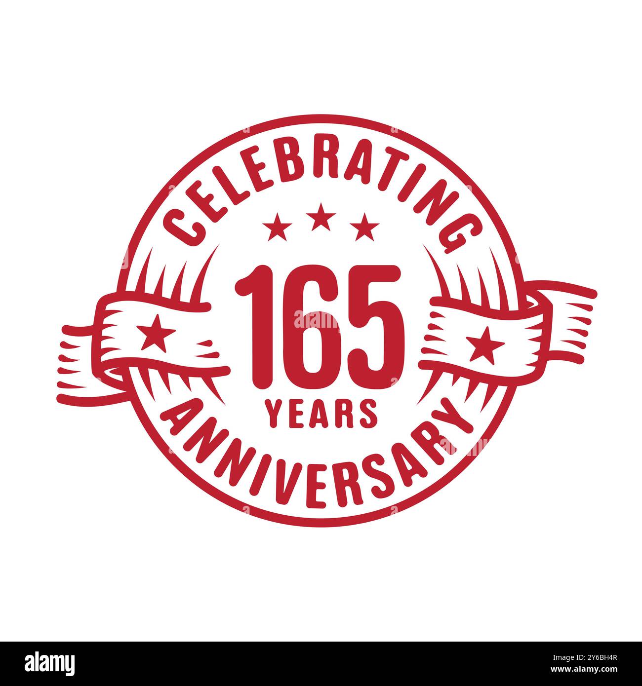 165 years logo design template. 165th anniversary vector and ...