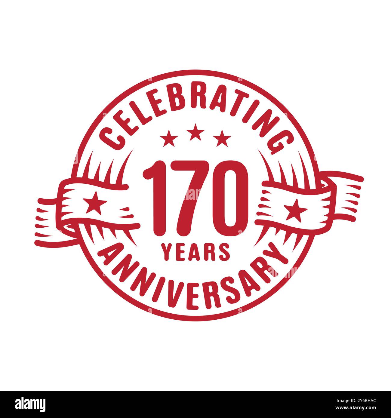 170 years logo design template. 170th anniversary vector and ...