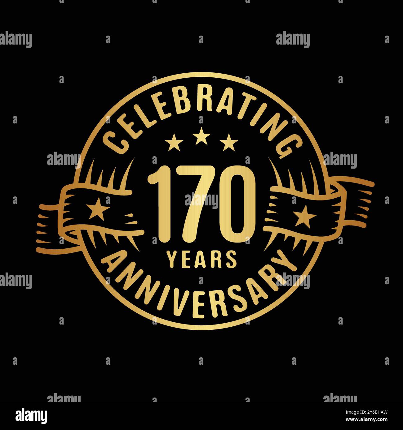 170 years logo design template. 170th anniversary vector and ...