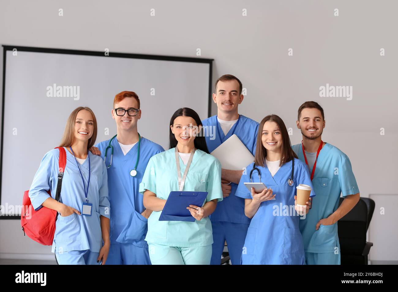 Group of medical students at university Stock Photo - Alamy