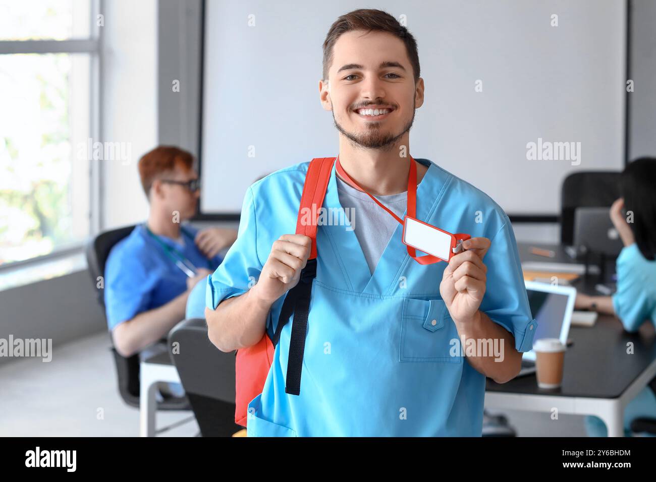Male medical student at university Stock Photo - Alamy
