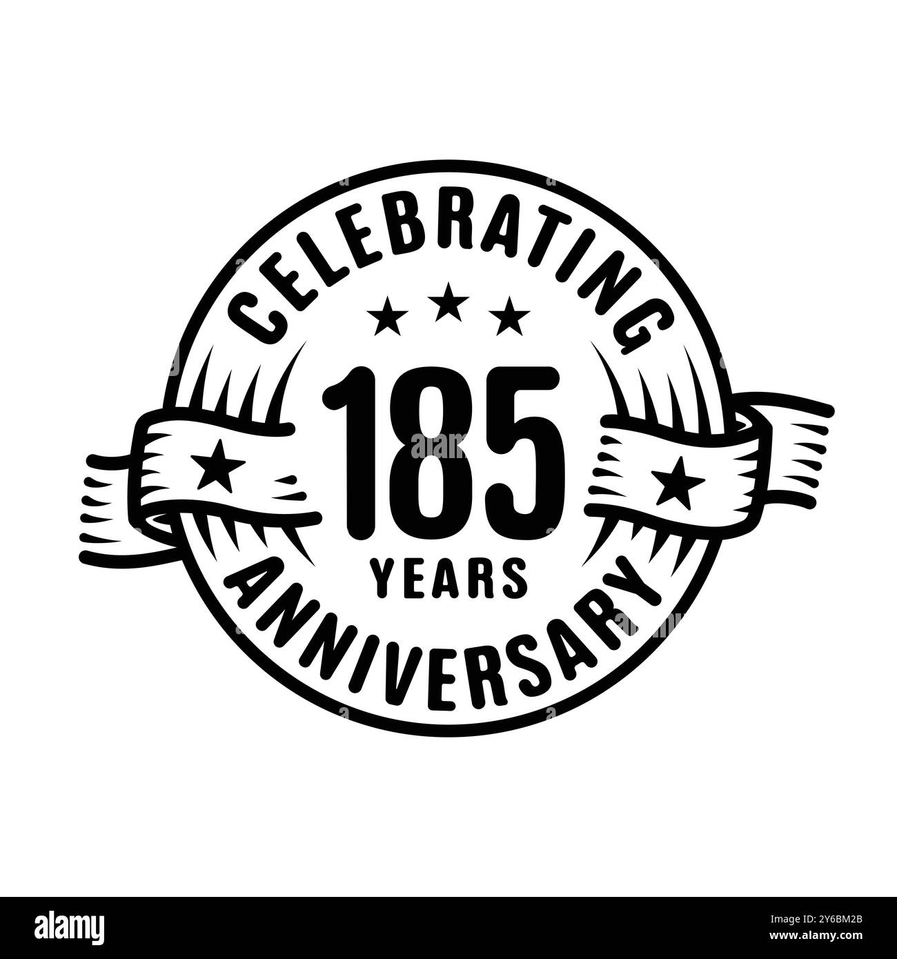 185 years logo Black and White Stock Photos & Images - Alamy