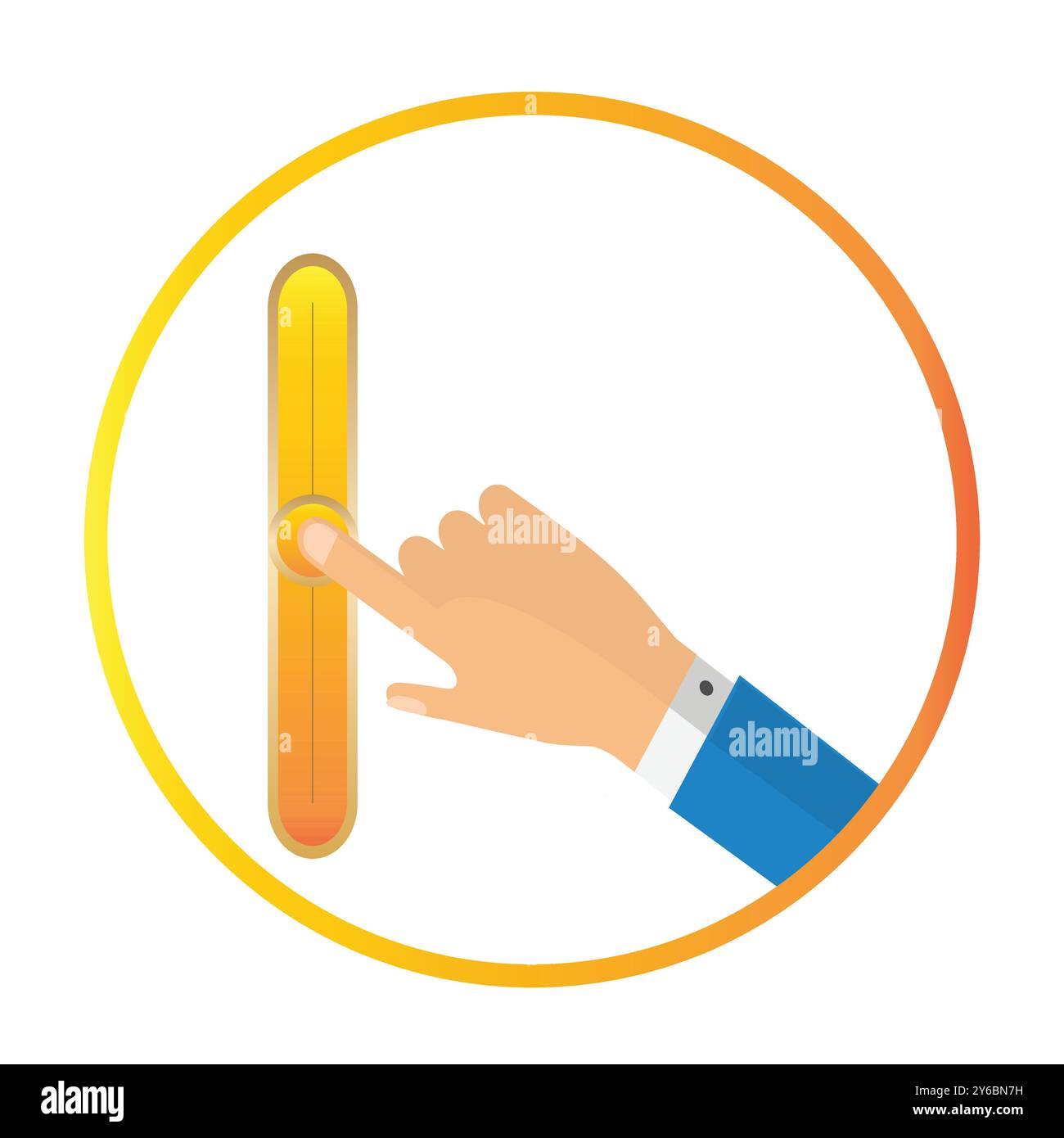 Touching interface Stock Vector Images - Alamy