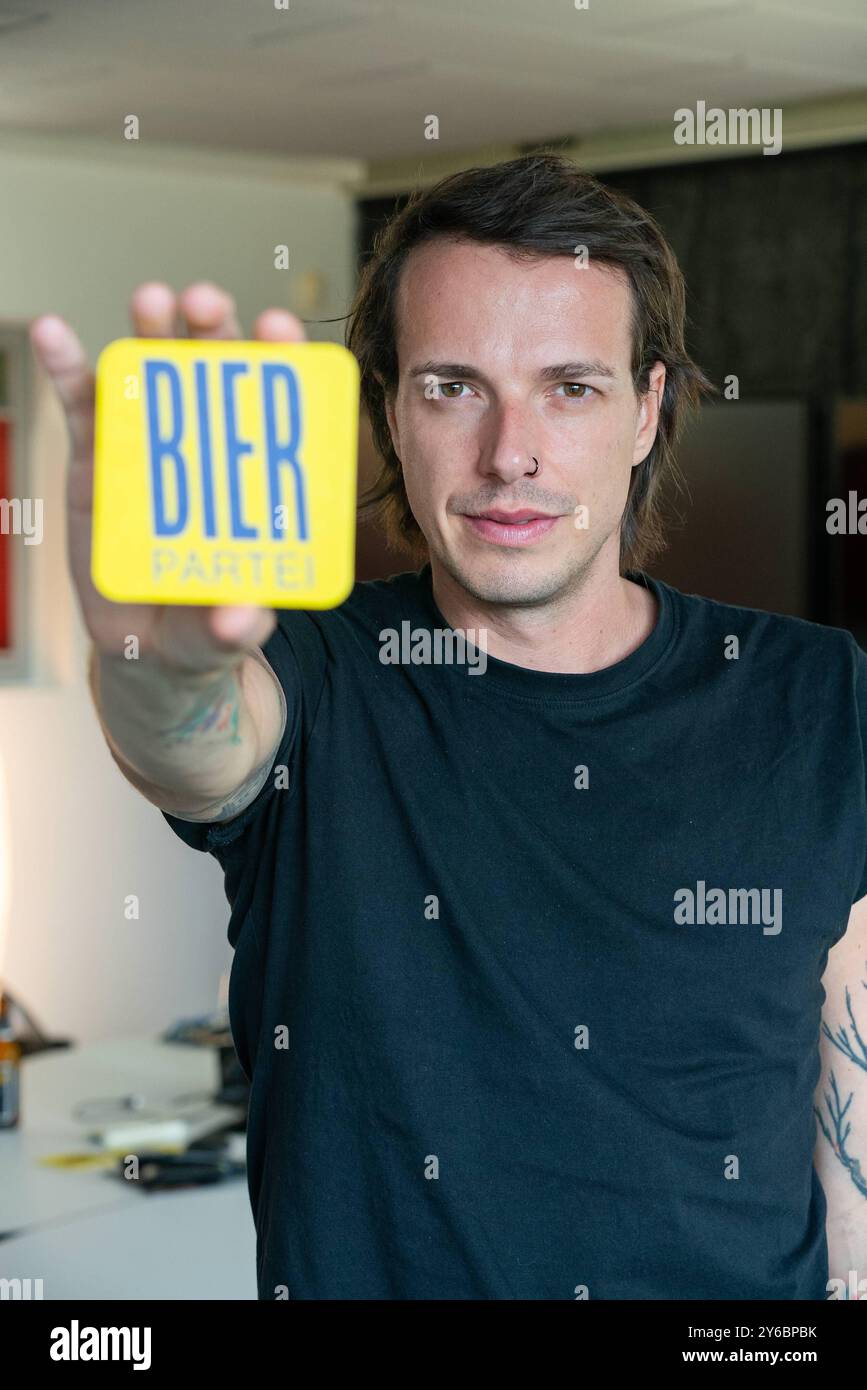 Interview and photo call with Dominik Wlazny aka Marco Marko Pogo ...