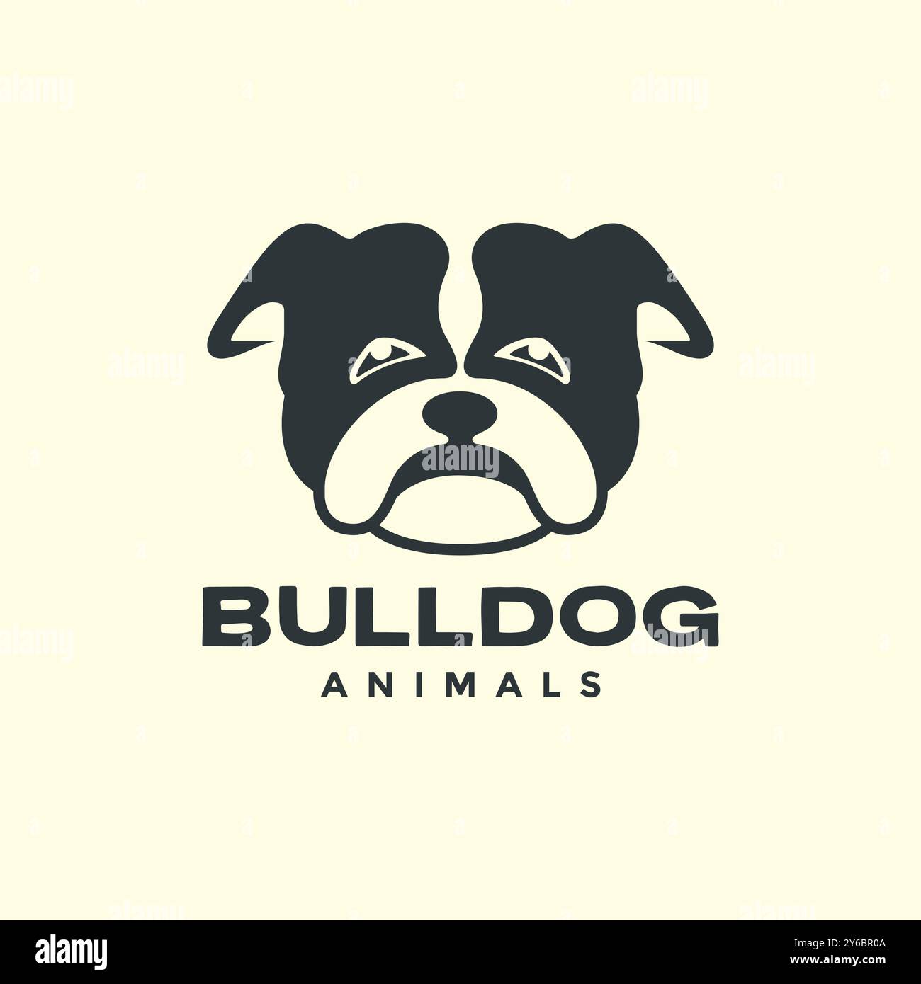 cane corso bulldog head pets cartoon mascot sad logo vector icon ...