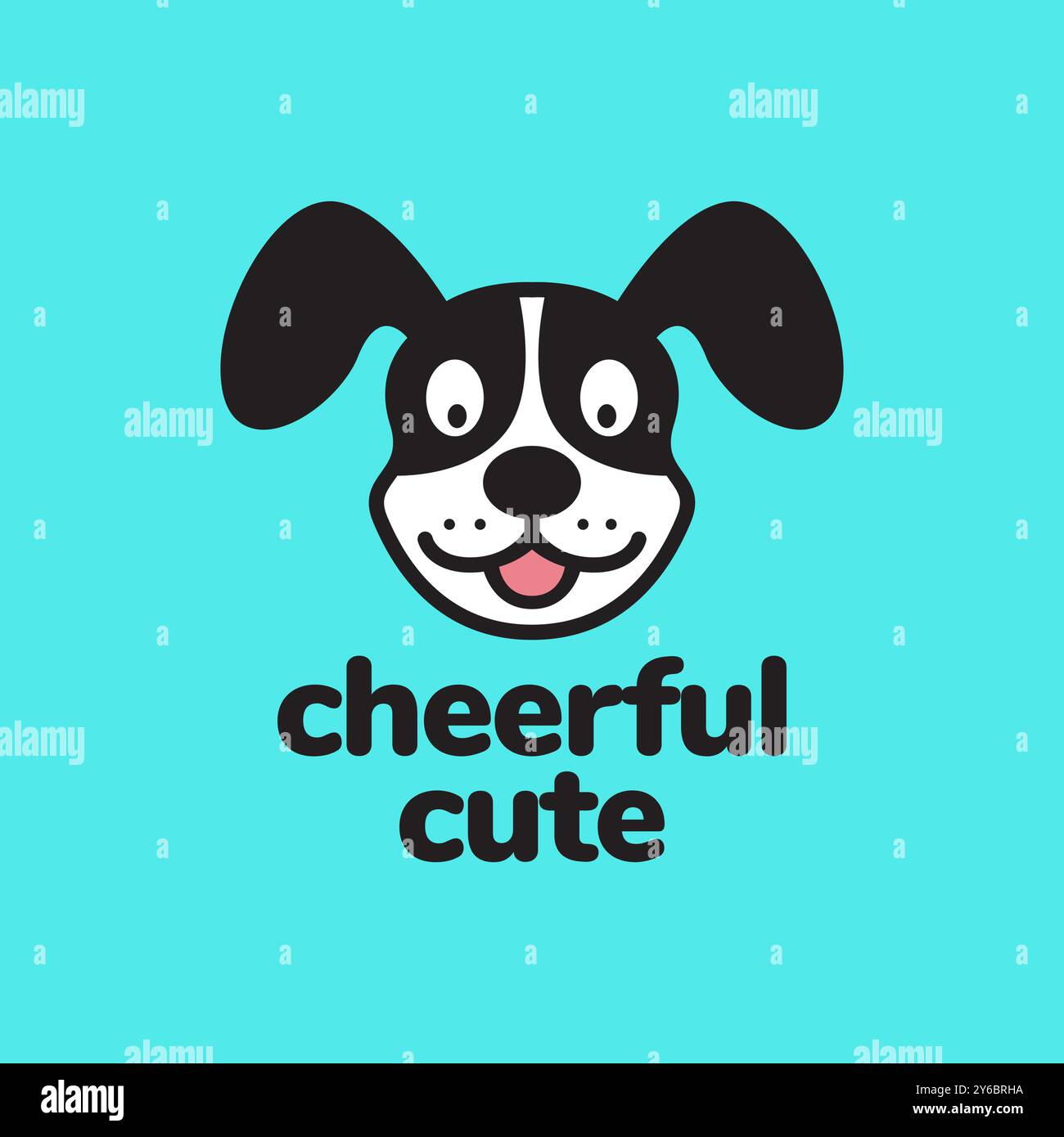 puppy dog pets pedigree cute smile happy mascot cartoon colorful logo ...