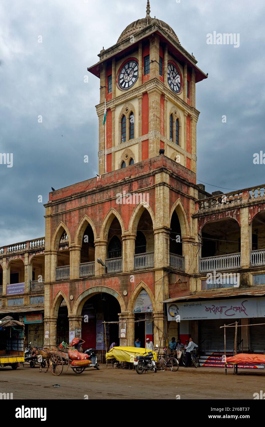 Famous building known as Lakshmi Market in Miraj state Maharashtra ...
