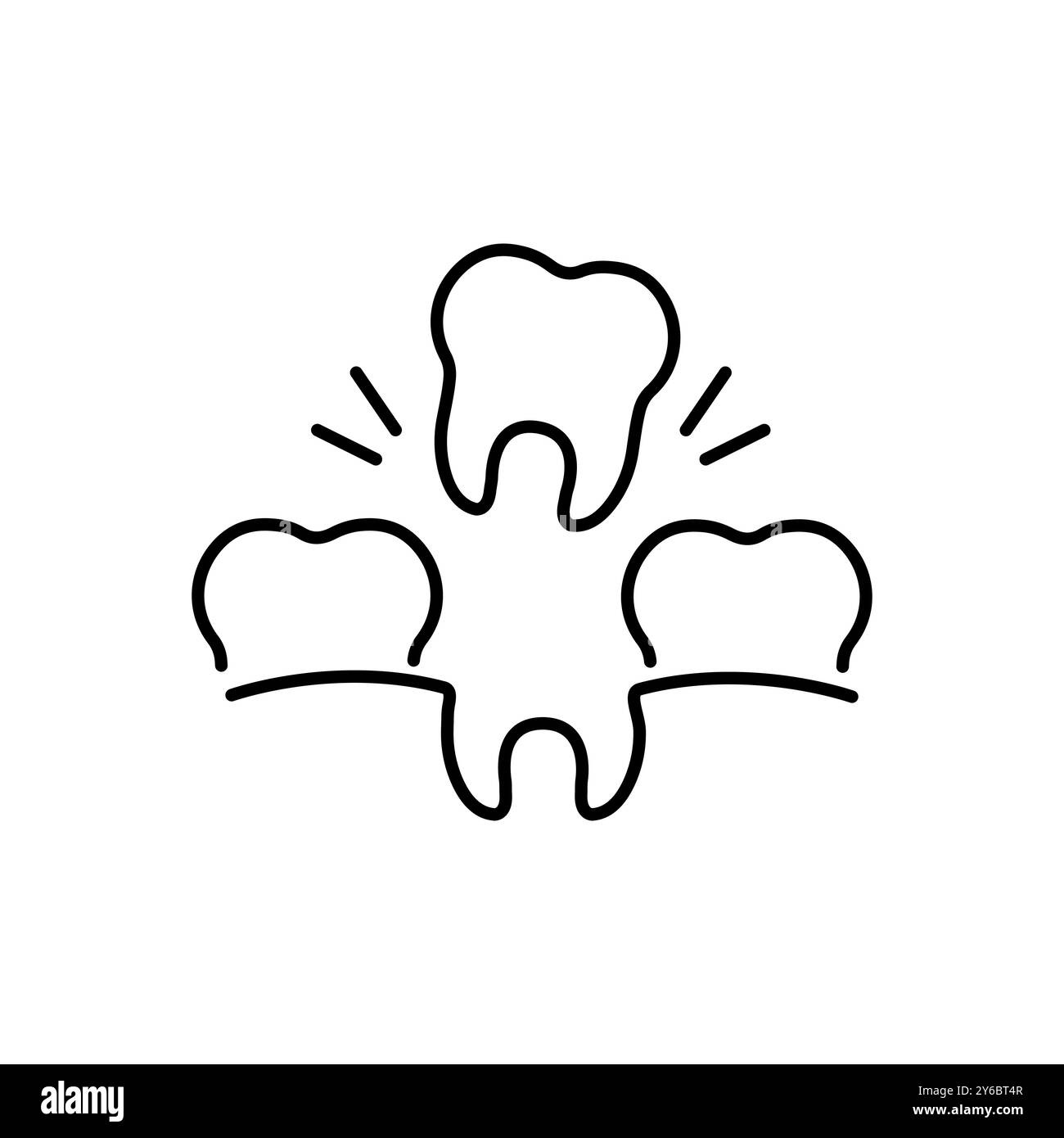 Extraction Tooth Vector Line Icon Illustration Stock Vector Image & Art ...