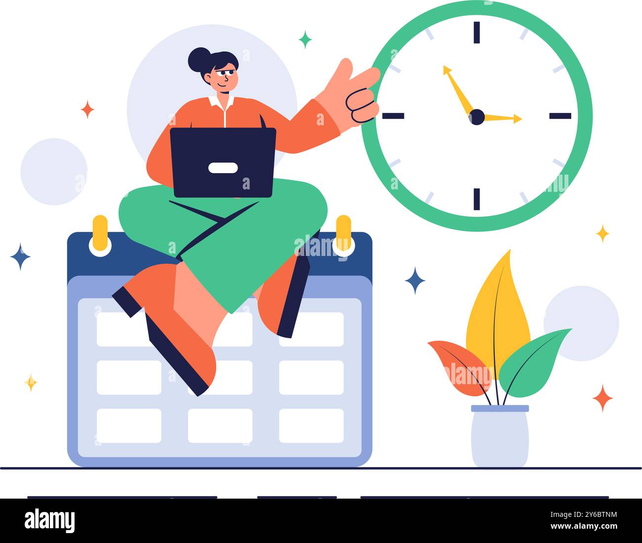 Date and time settings Stock Vector Images - Alamy