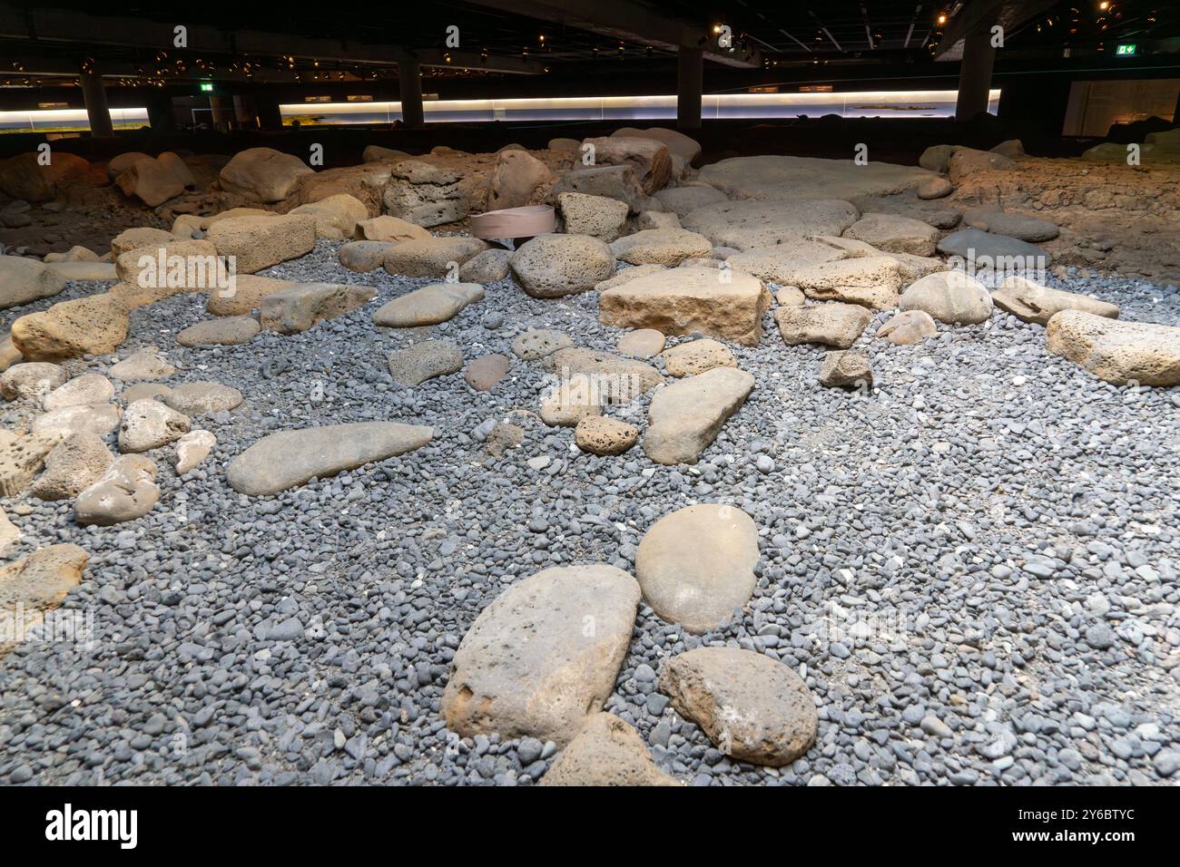 Inside The Settlement Exhibition, Museum in Reykjavik, Iceland Stock ...