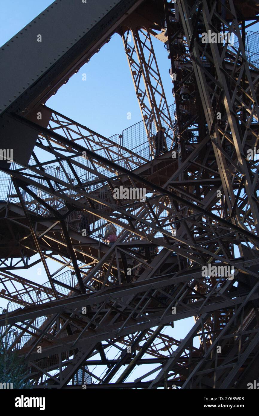 foot of the tower of the Eiffel Tower in Paris Stock Photo - Alamy