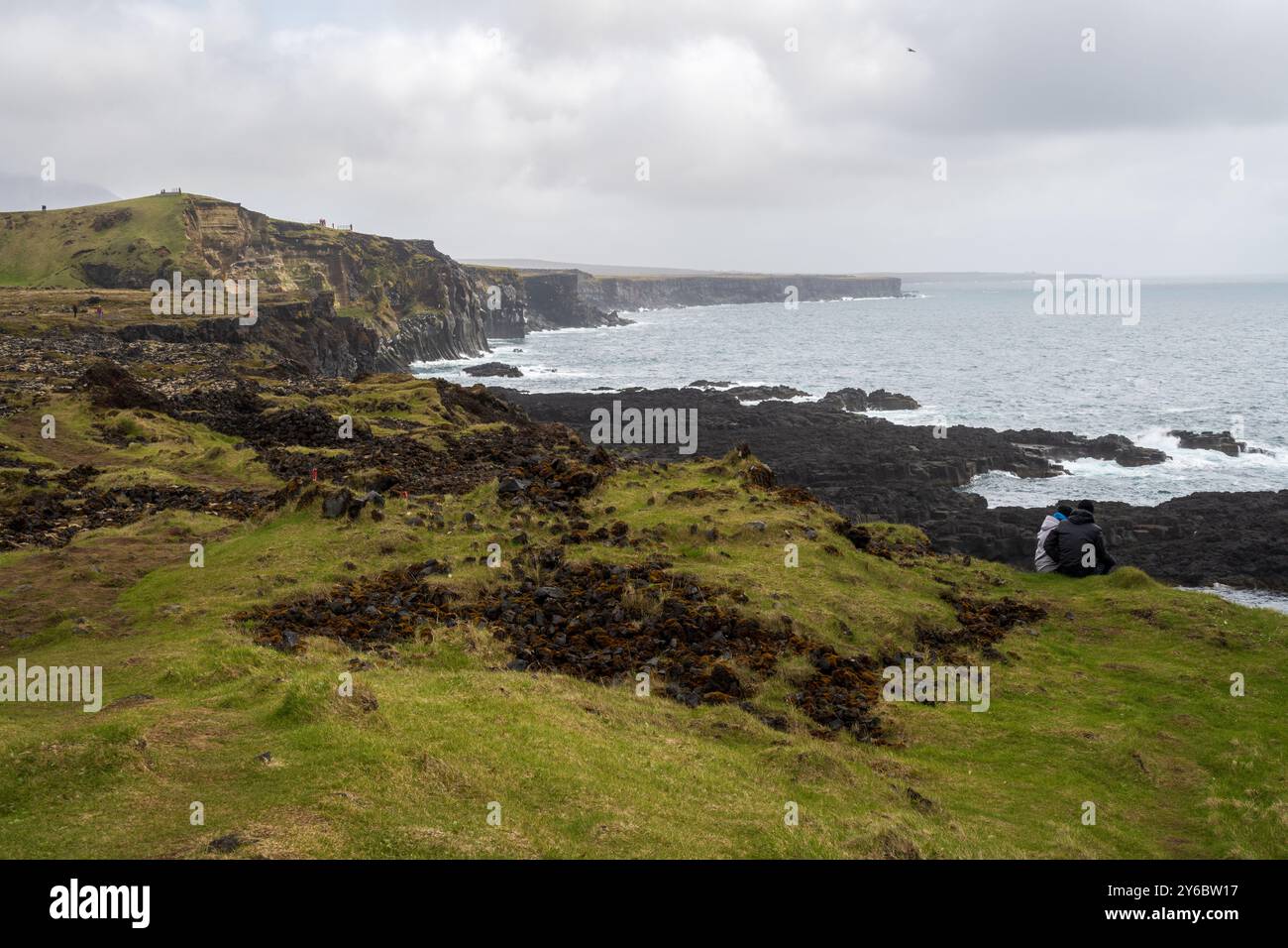 The Londrangar Basalt Cliffs (Hellnar) in Iceland on a Summer Day Stock ...