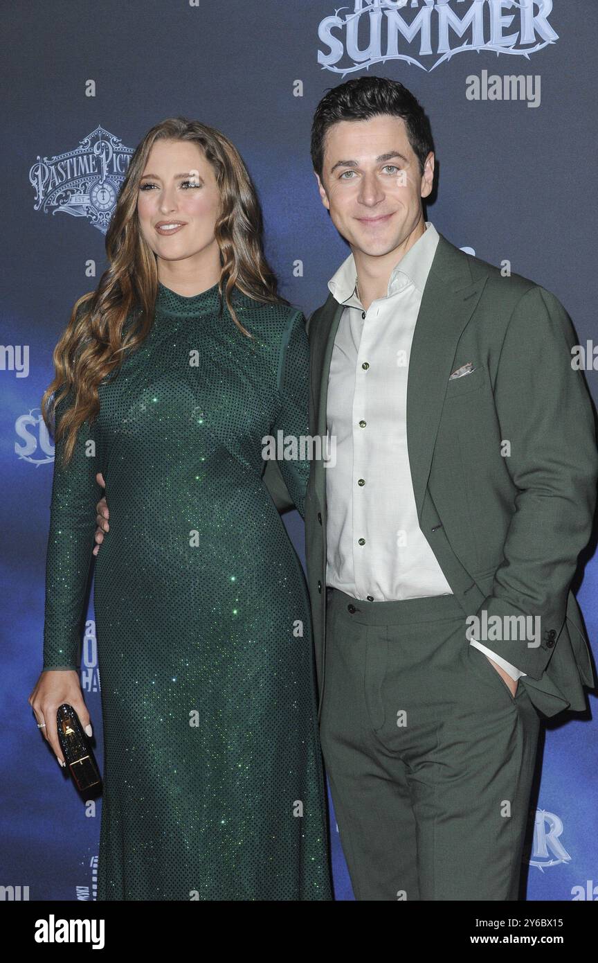 Maria Cahill, David Henrie at arrivals for MONSTER SUMMER Premiere ...