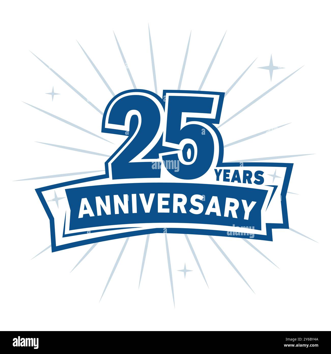 25 years anniversary celebration logo. 25th design template. Vector and ...
