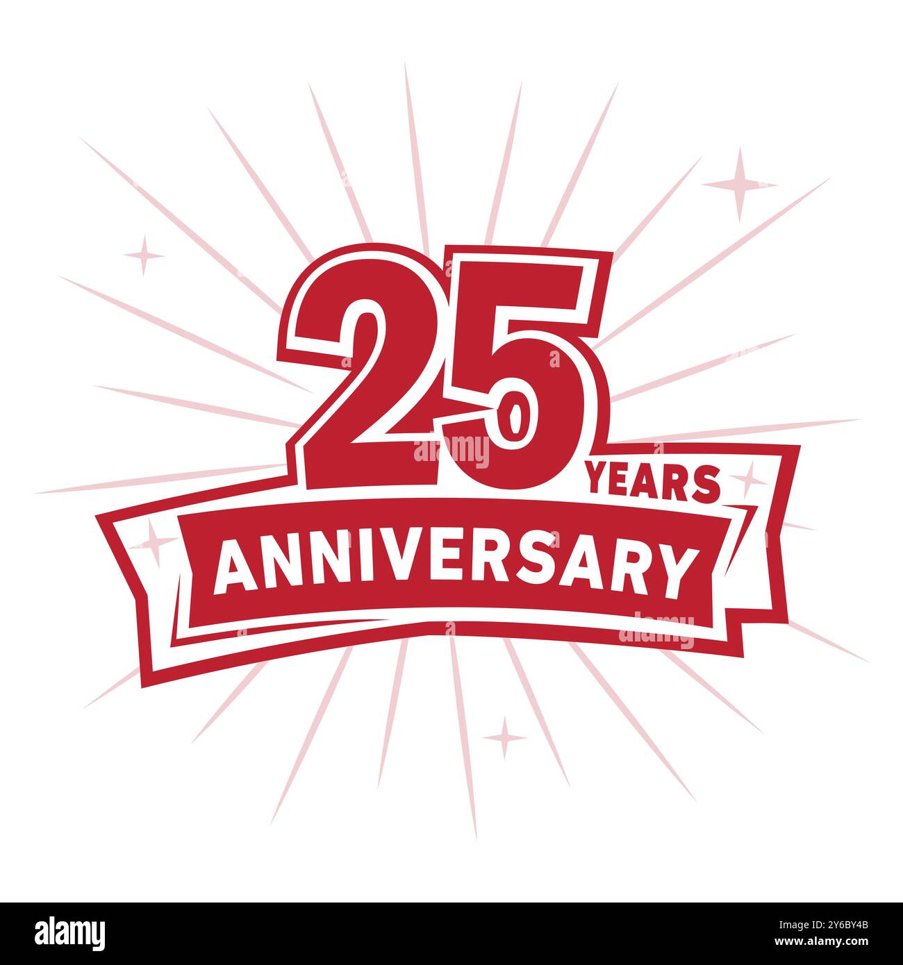 25 years anniversary celebration logo. 25th design template. Vector and ...
