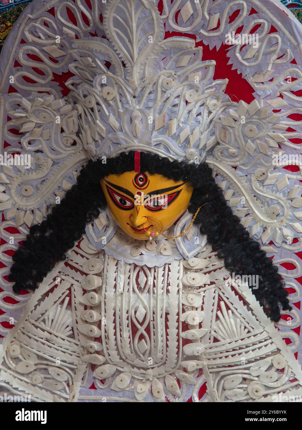 Idol of Hindu Goddess Durga Stock Photo - Alamy