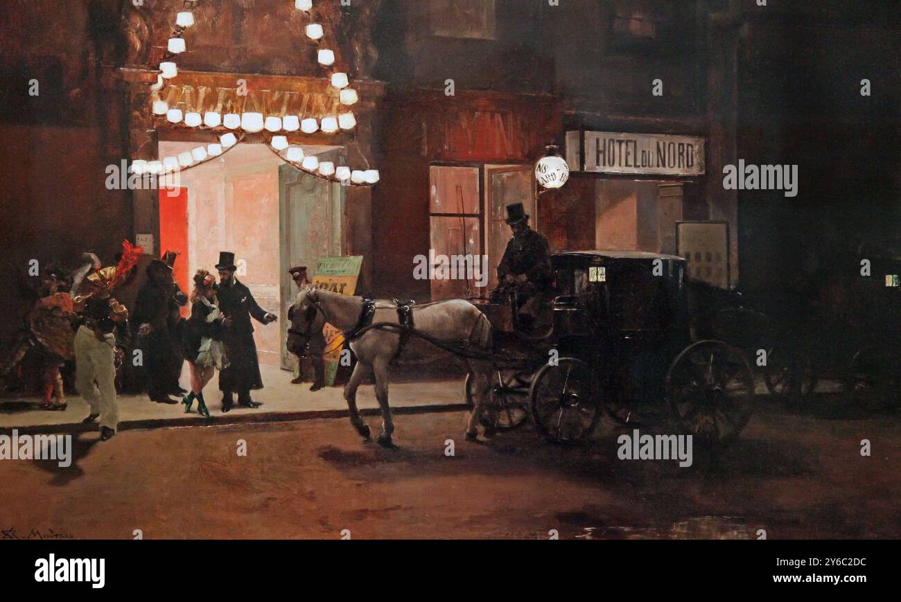 Leaving the Masked Ball / Salida del Baile de máscaras (c 1885) by ...