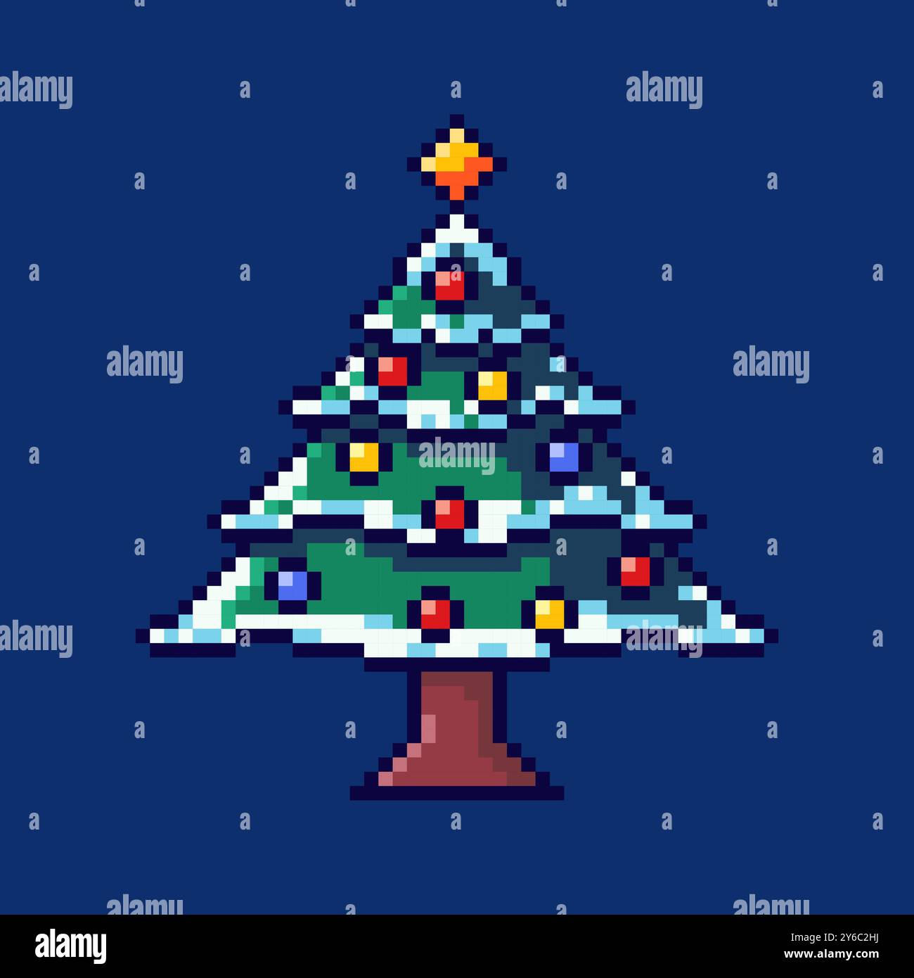 Christmas tree lights decorate Stock Vector Images - Alamy