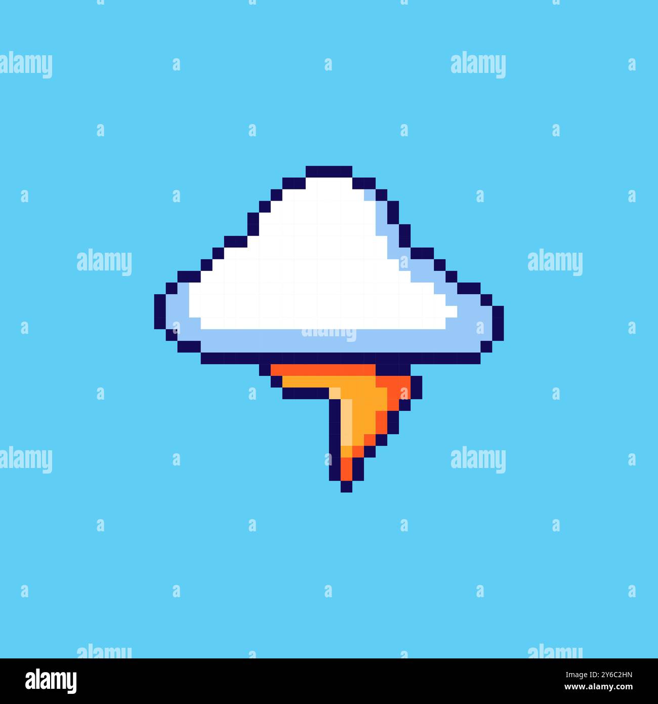 Pixel art Thundercloud game asset design Stock Vector Image & Art - Alamy