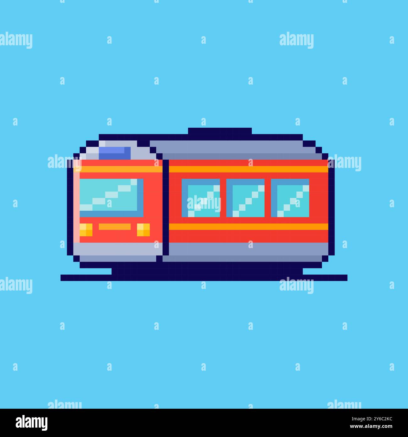 Pixel art train game asset design Stock Vector Image & Art - Alamy
